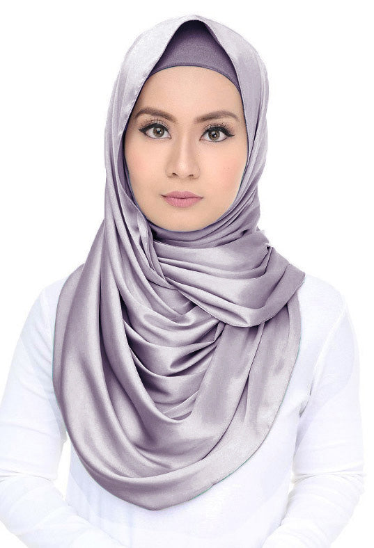Lush (snood) Satin - Lavender Grey – diyanahaliksg